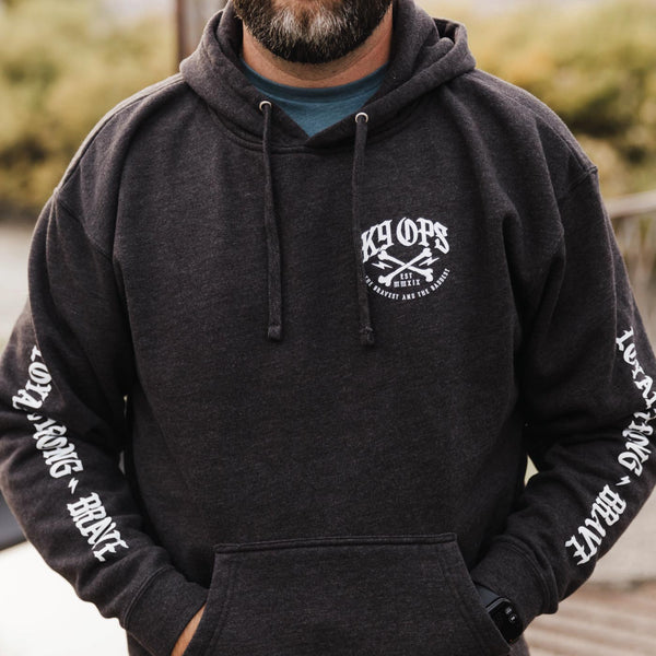 Dog Handler Apparel | Bolts and Bones Hoodie Sweatshirt K9 Trainer - K9 Ops